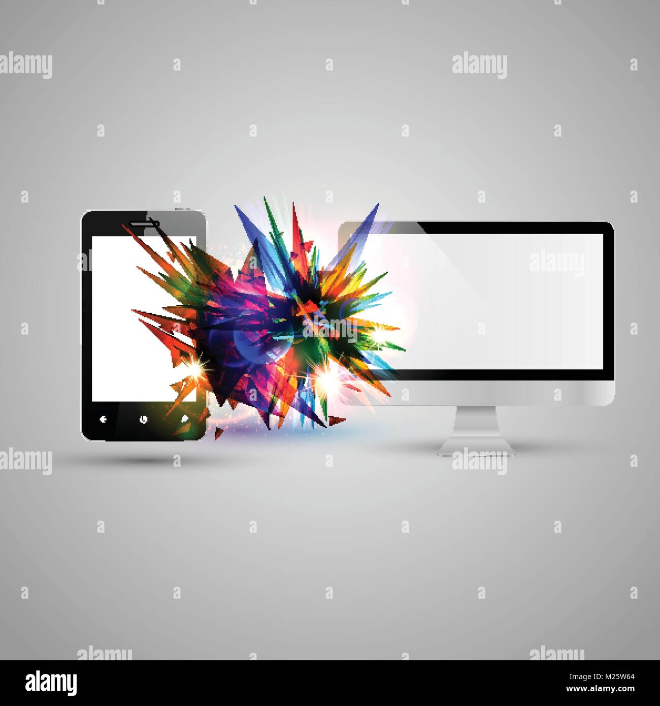 Communicating map technology Stock Vector Images - Alamy