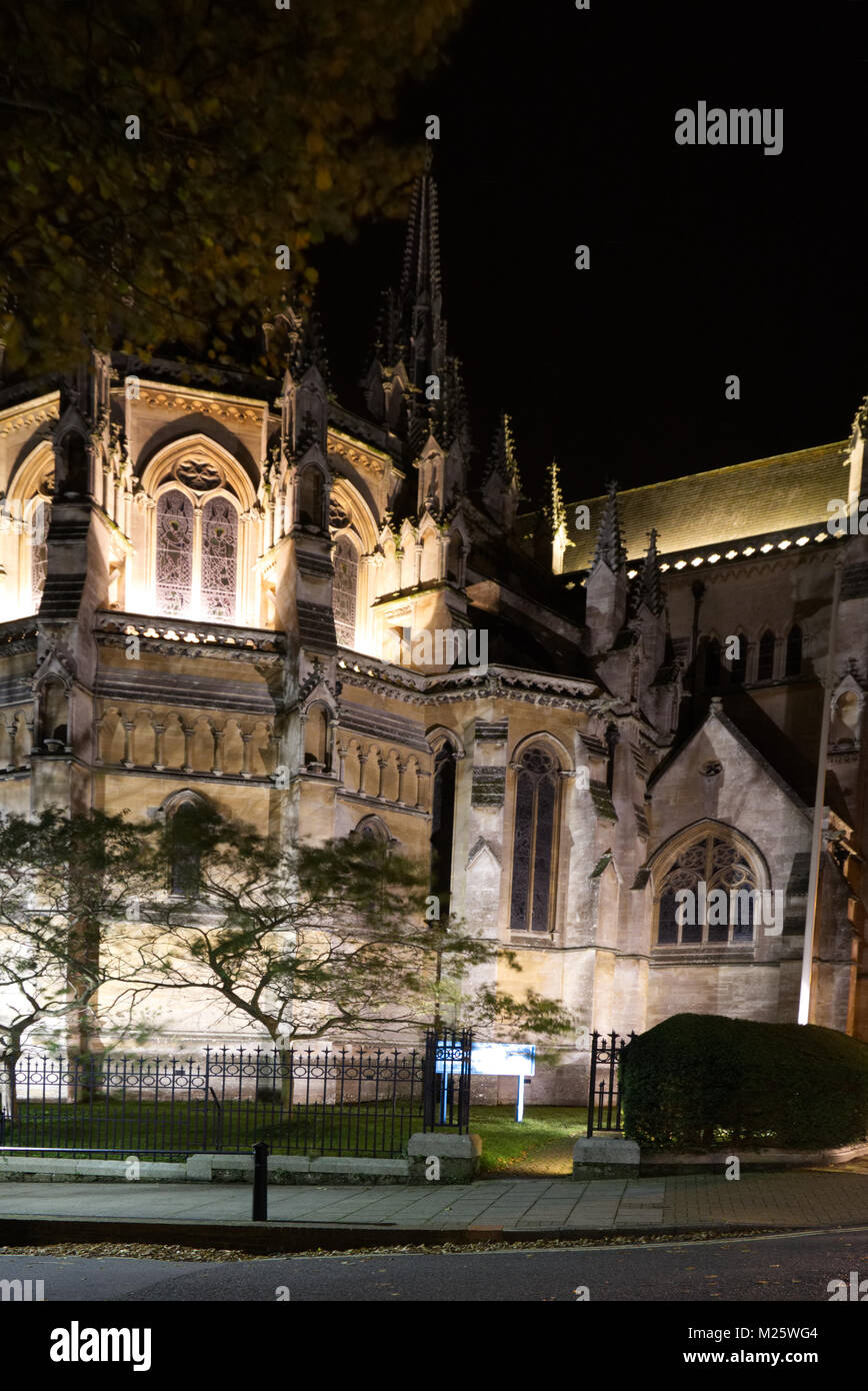 Arundel Cathedral at night Stock Photo - Alamy