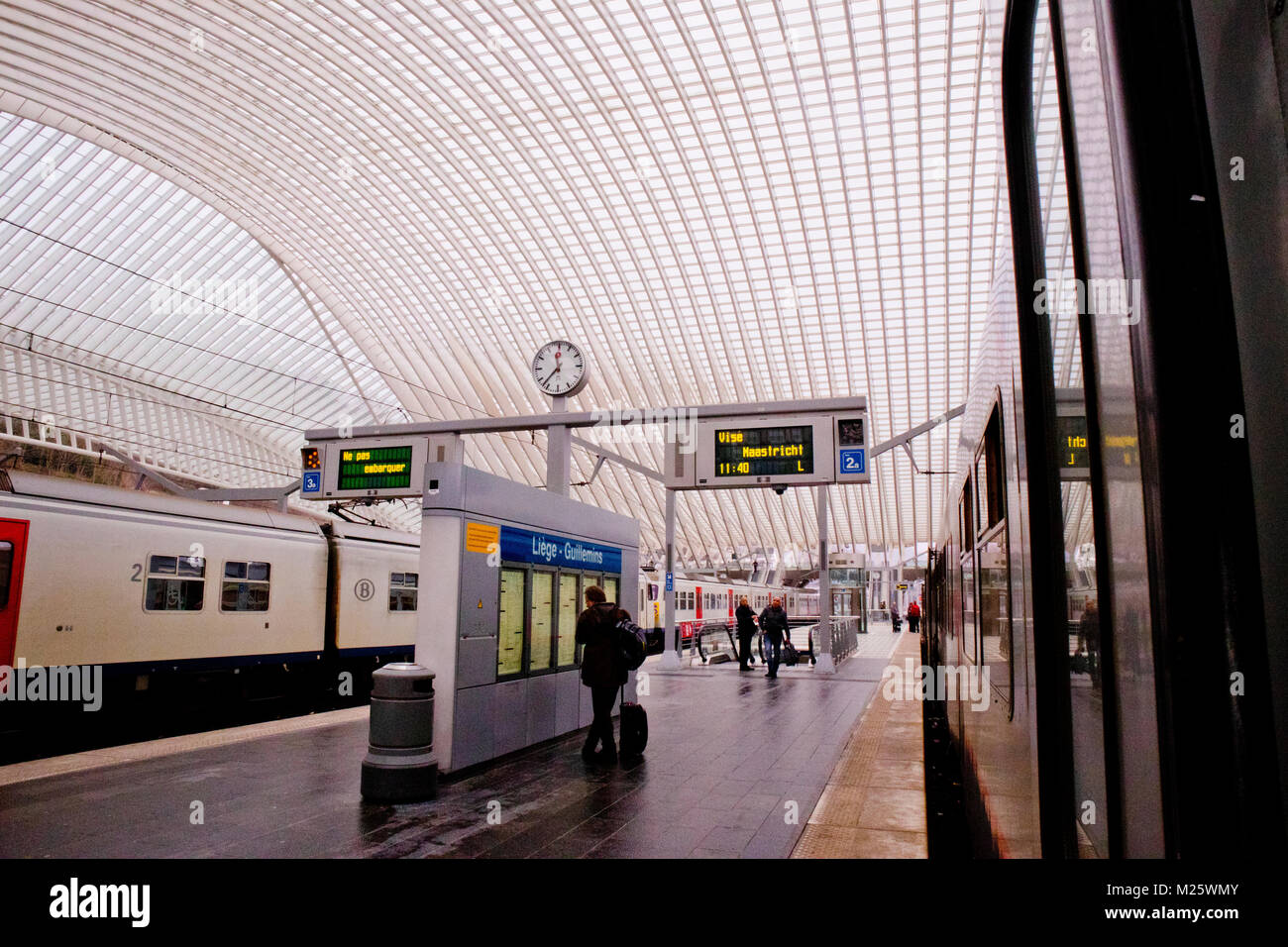 Liege Belgium railway station Stock Photo - Alamy