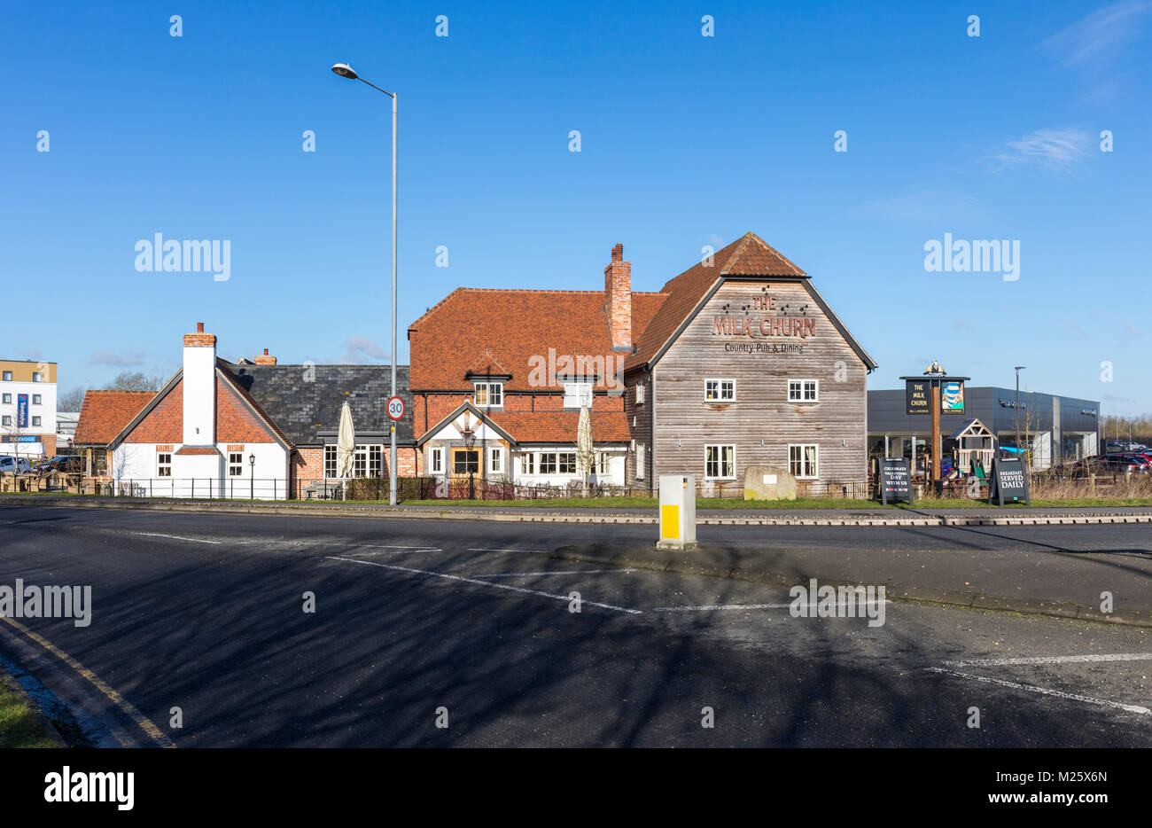 The Milk Churn Pub and restaurant, Melksham, Wiltshire, England, UK ...