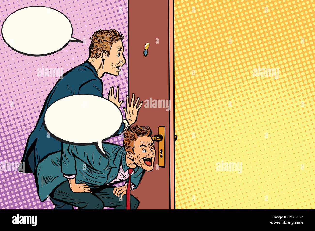 Curiosity guy Stock Vector Images - Alamy