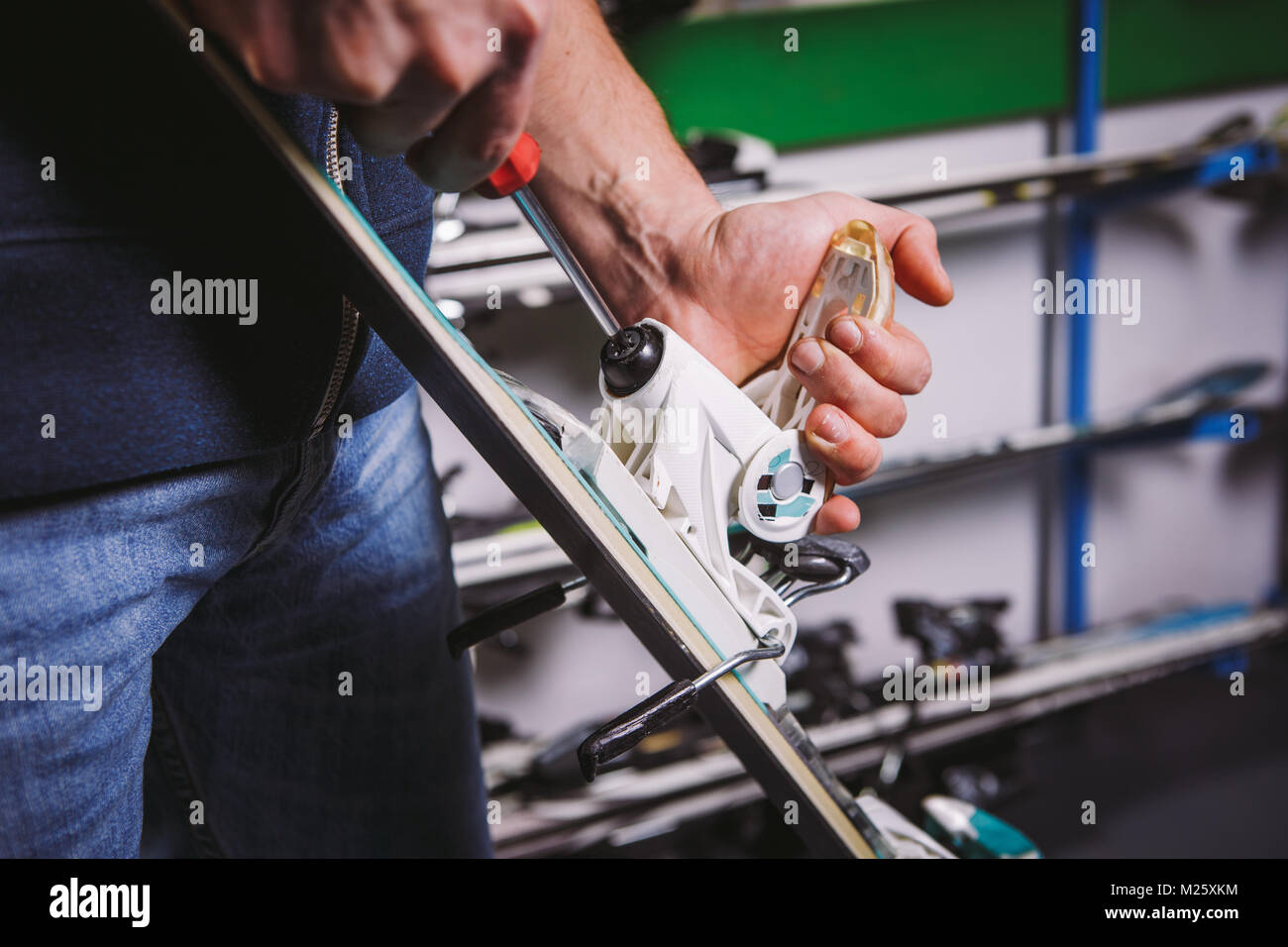 Fixing ski boot hi-res stock photography and images - Alamy