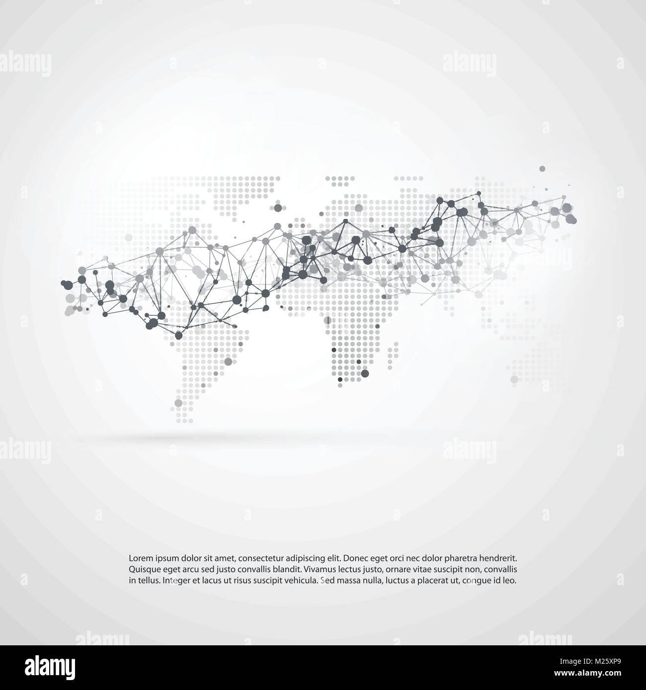Cloud Computing And Networks With World Map Abstract Global Digital