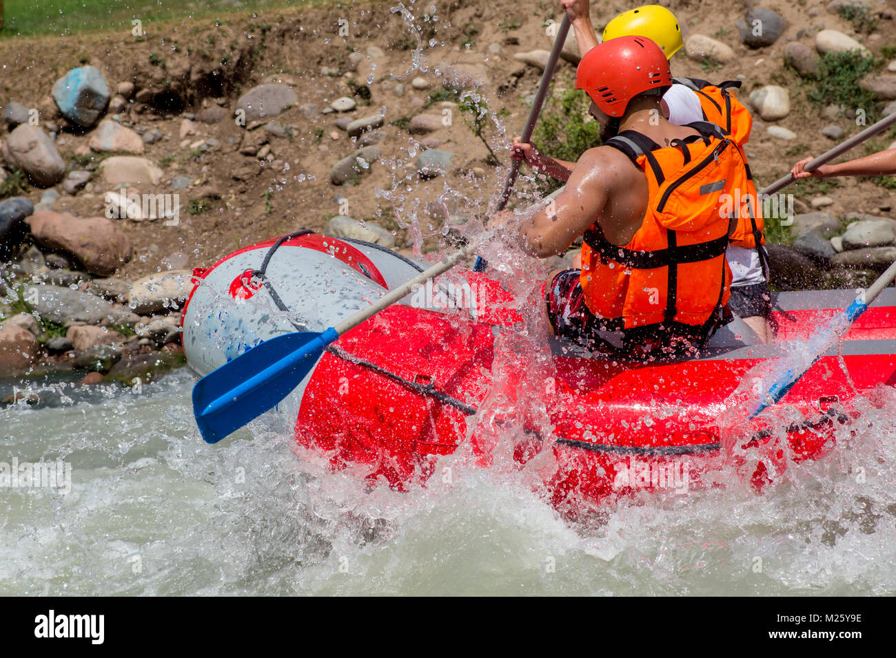 White water rafting Stock Photo - Alamy