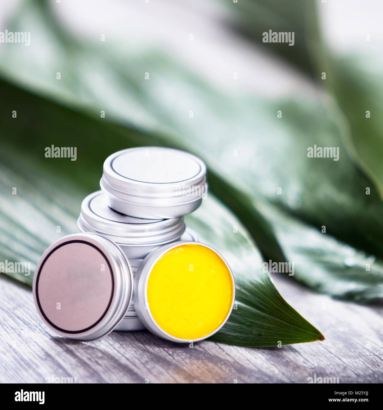 Cosmetic tools. Lip balm. Closeup photo Stock Photo - Alamy