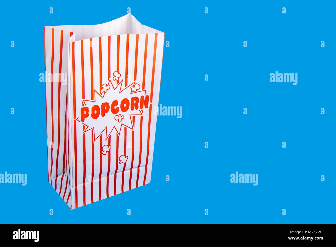 A bag of popcorn concept for cinema, theatre or watching any form of ...