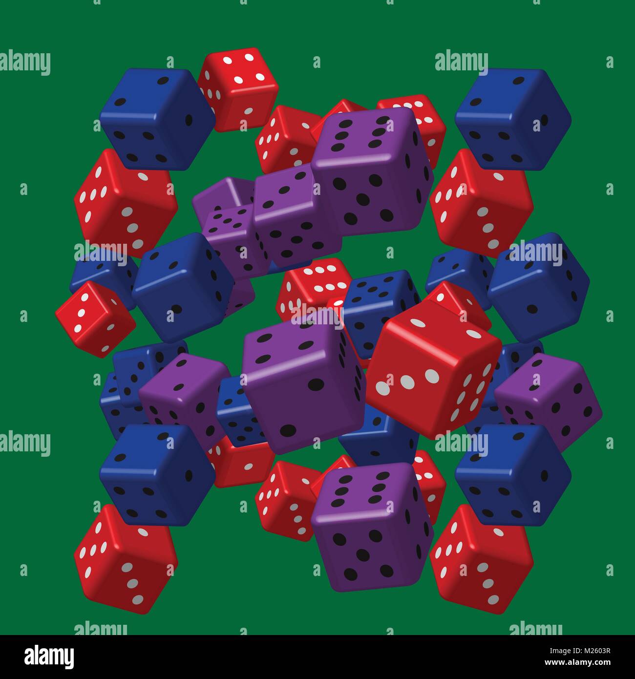 Orange dice Stock Vector Images - Alamy