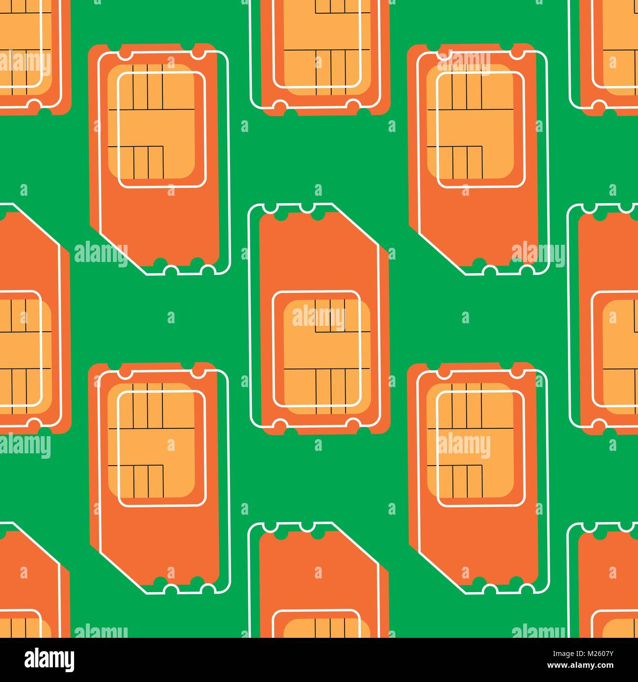 Vector SIM Cards Seamless Pattern on Background Stock Vector Image ...