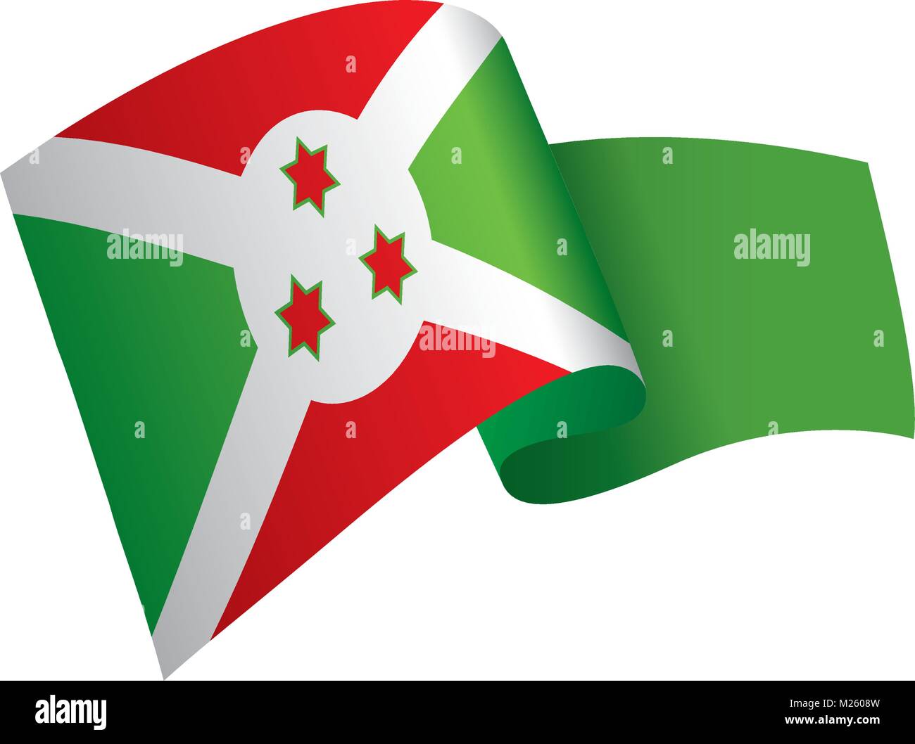 Burundi Flag Vector Illustration Stock Vector Image And Art Alamy
