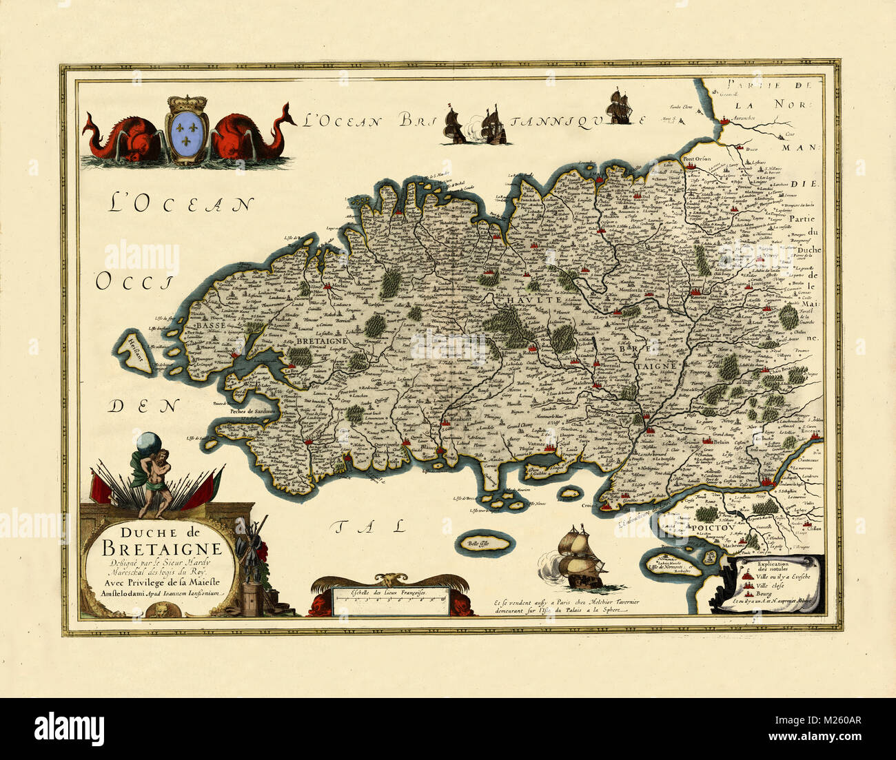 Map of brittany hi-res stock photography and images - Alamy