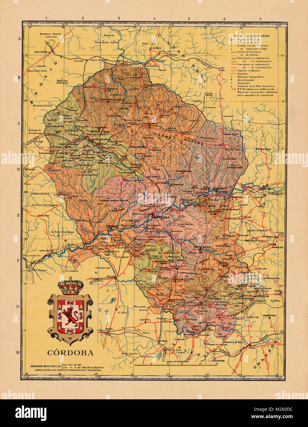 Antique map of cordoba spain hi-res stock photography and images - Alamy