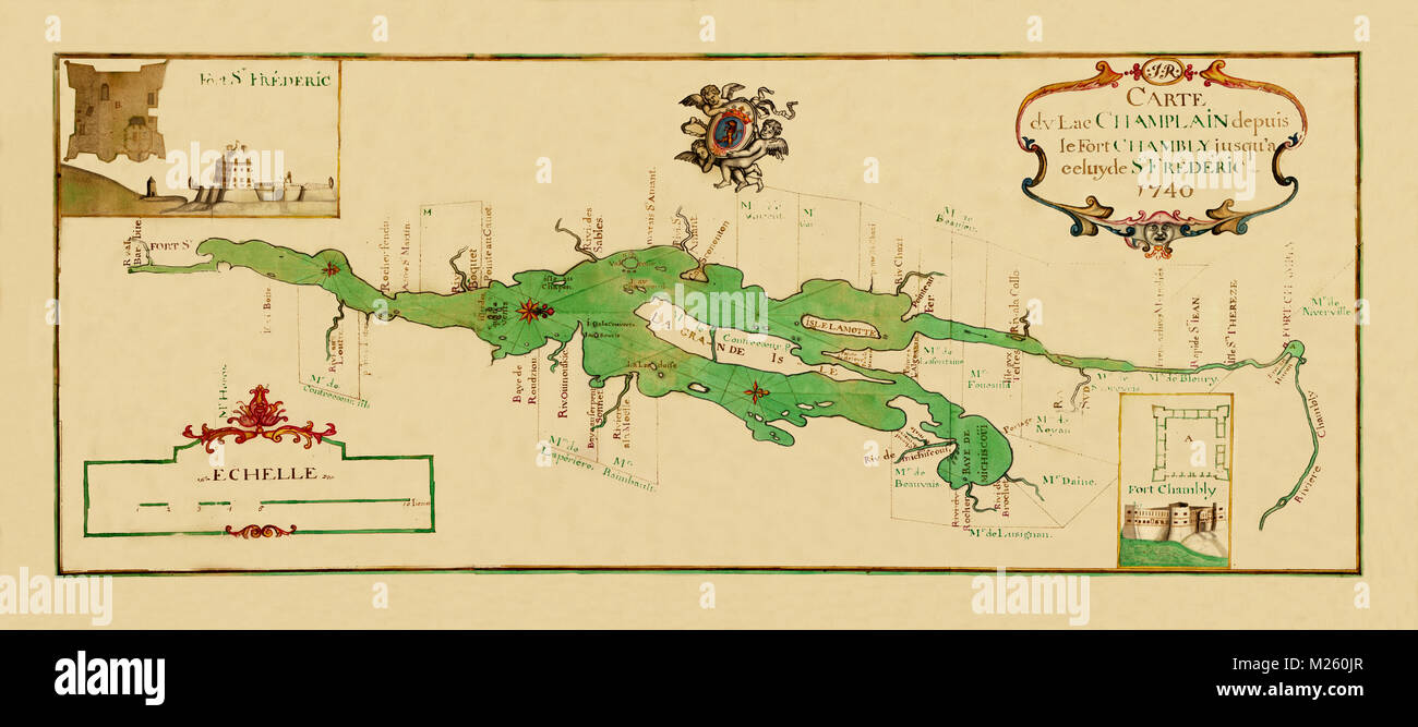 Mapa Do Lago Champlain