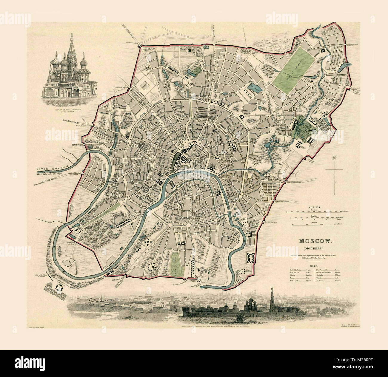 Moscow map hi-res stock photography and images - Alamy