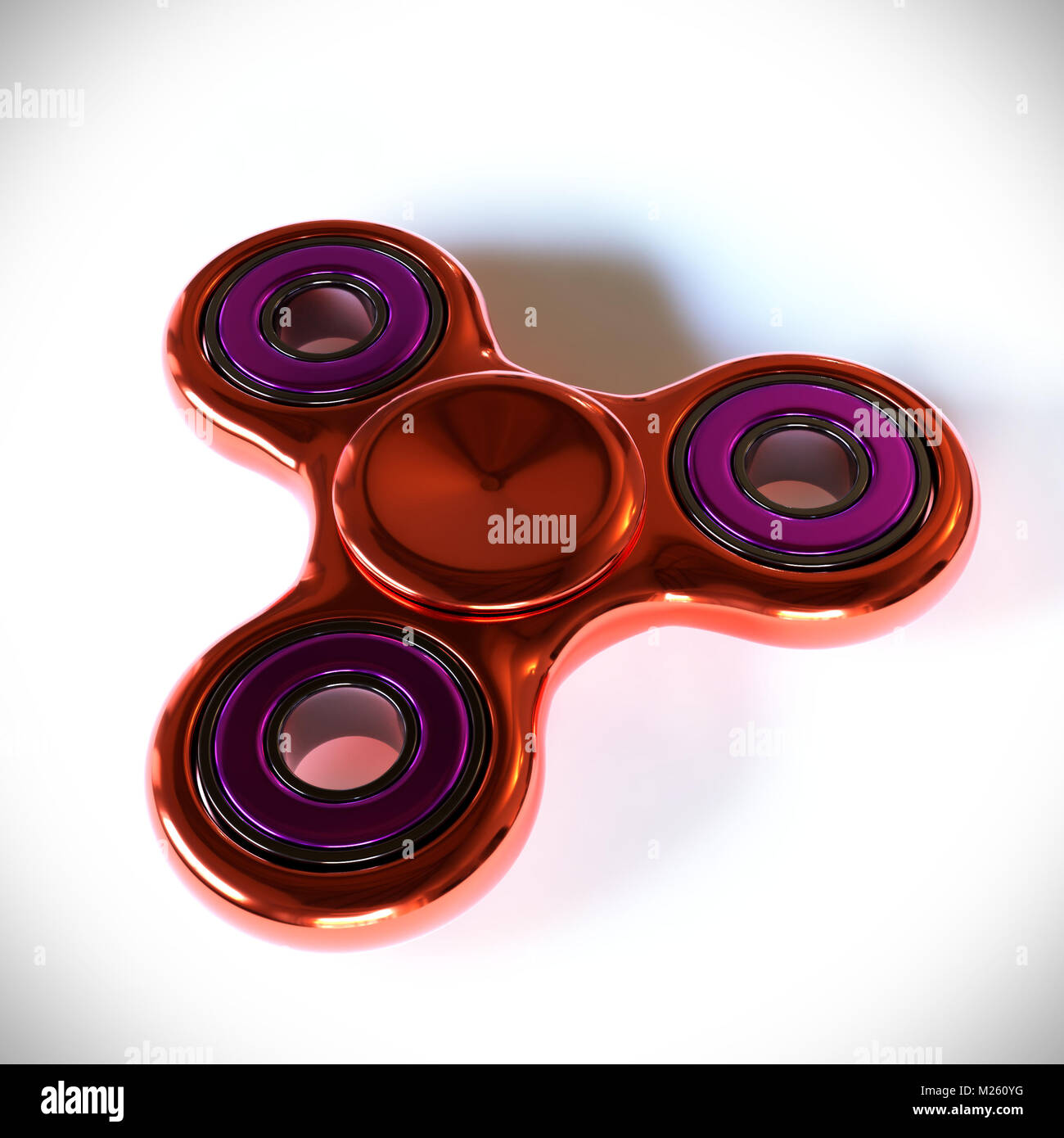 fidget spinner copper, stress and anxiety relief, finger toy, 3d ...