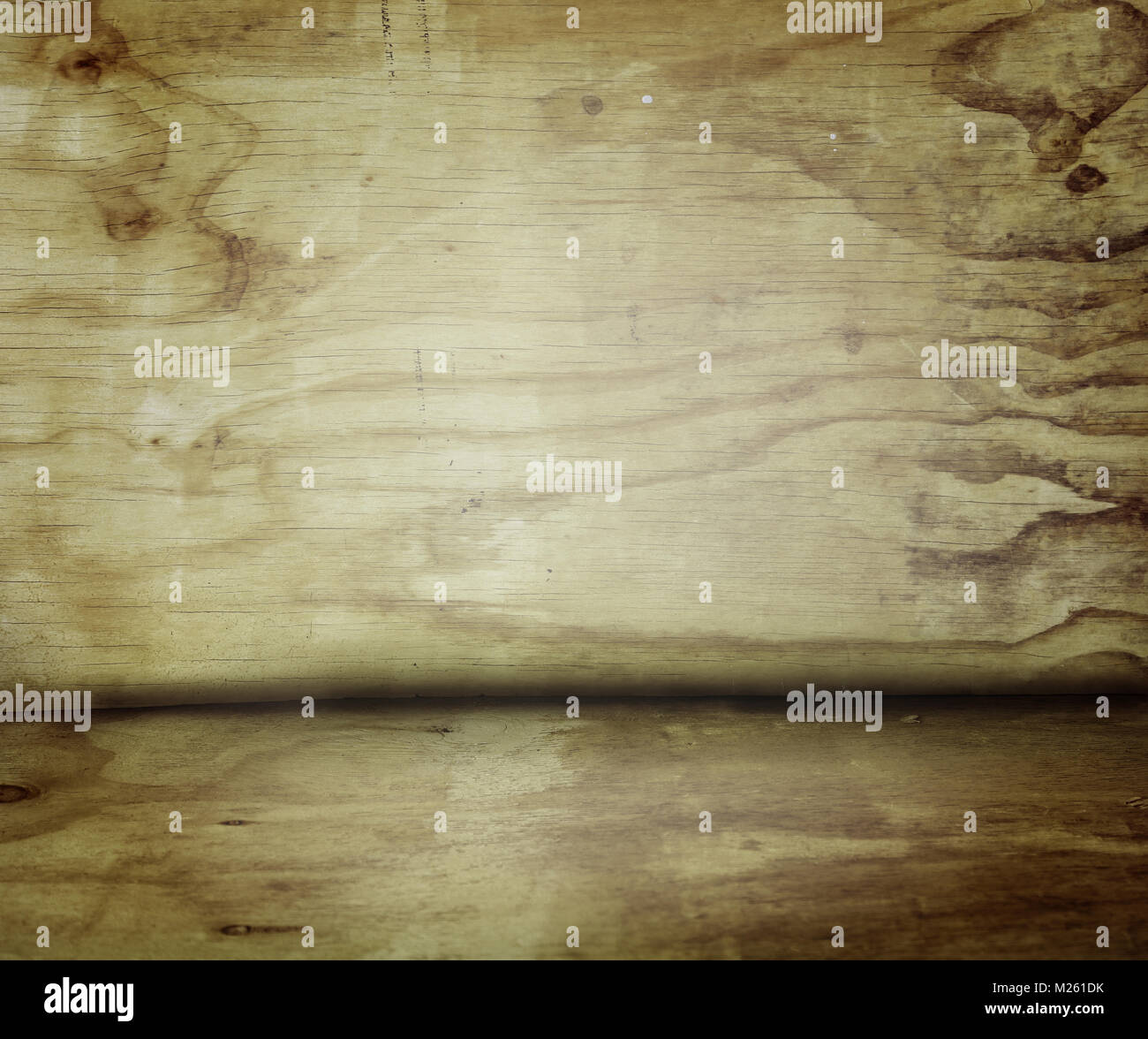 Empty wooden floor and wall Stock Photo - Alamy