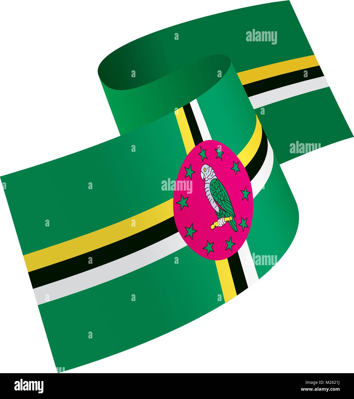 Dominica flag, vector illustration Stock Vector Image & Art - Alamy