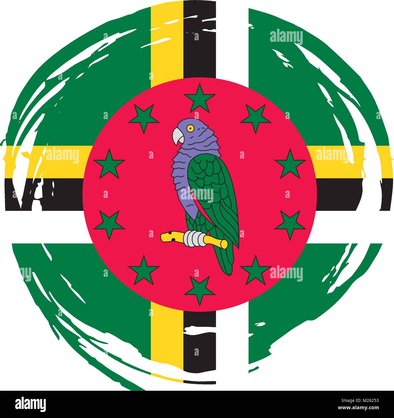 Dominica flag, vector illustration Stock Vector Image & Art - Alamy