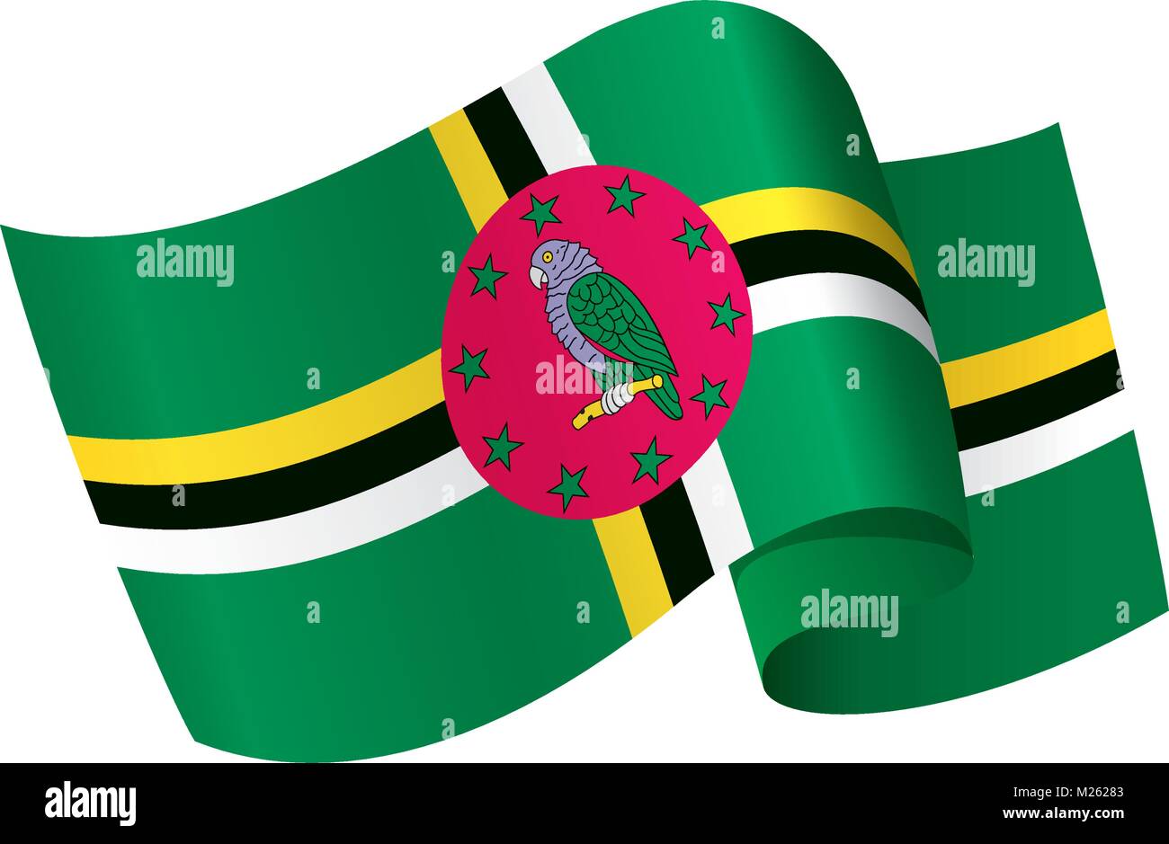 Dominica flag, vector illustration Stock Vector Image & Art - Alamy