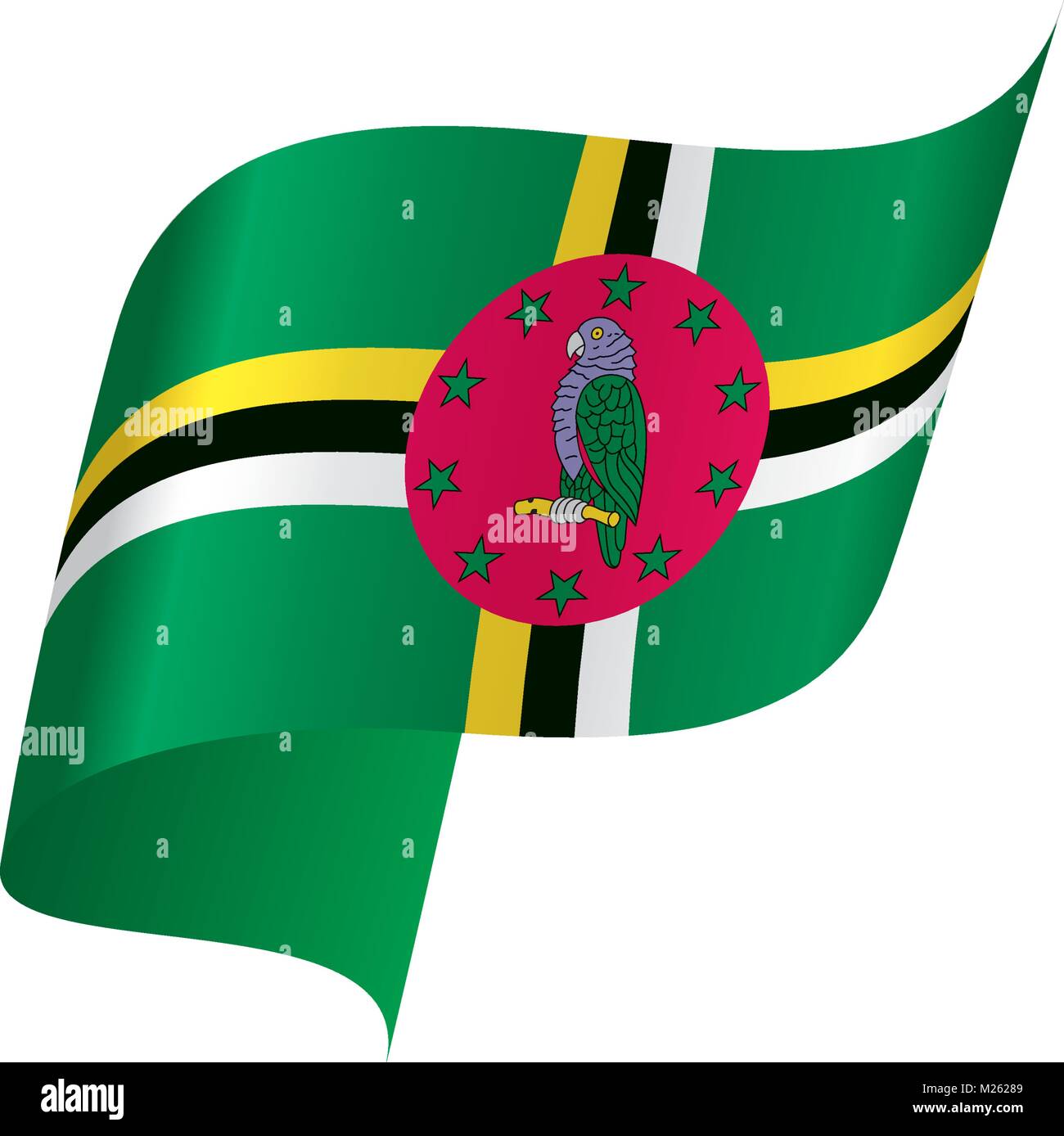 Dominica flag, vector illustration Stock Vector Image & Art - Alamy