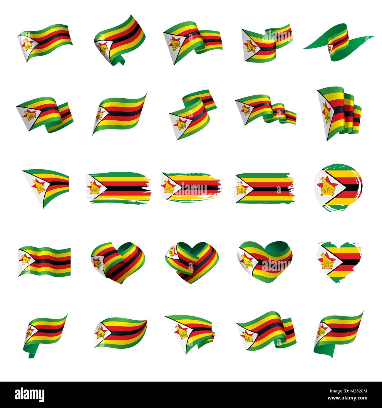 Zimbabwe Flag Vector Illustration Stock Vector Image And Art Alamy