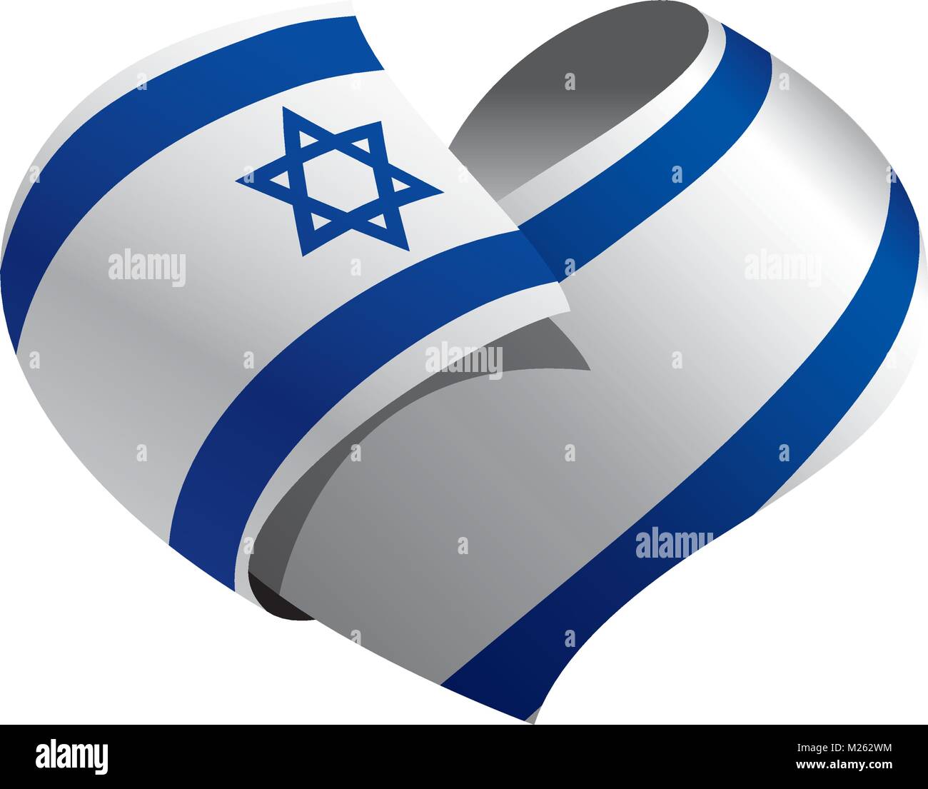Heart israeli flag Stock Vector Images - Alamy