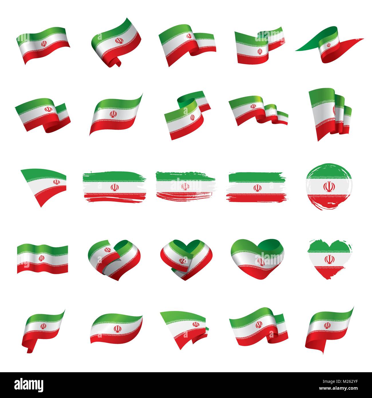 Iran flag, vector illustration Stock Vector Image & Art - Alamy