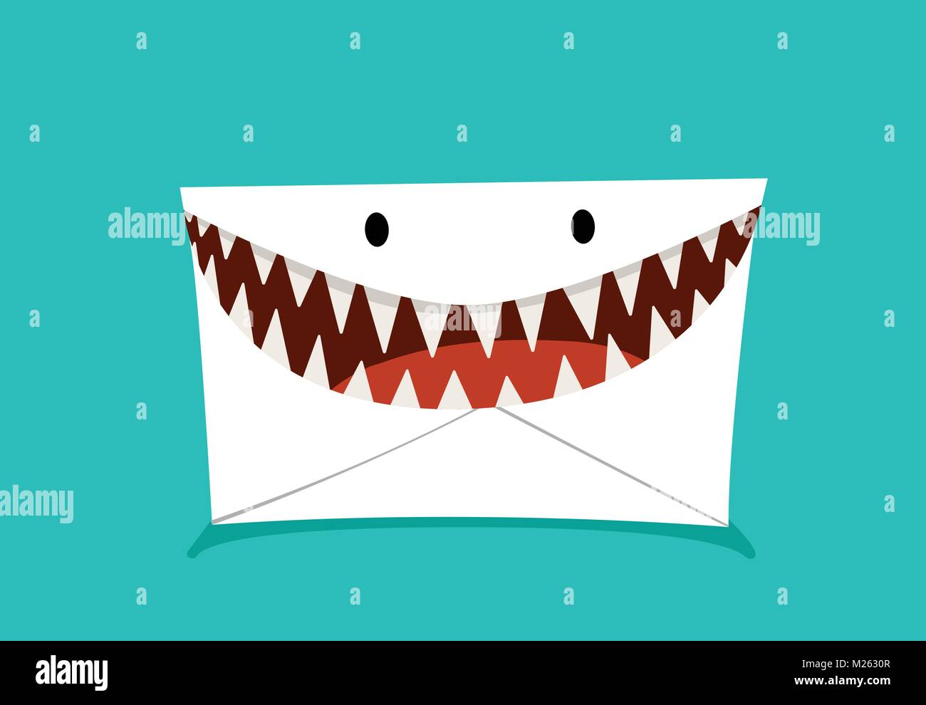 Spam warning message in Stock Vector Images - Alamy