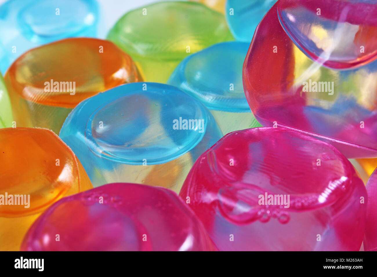 Colorful plastic ice cubes. Ice cubes as background. Photo Stock Photo ...