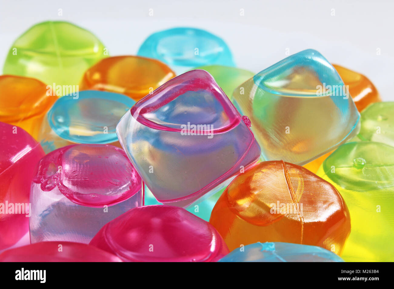 Colorful plastic ice cubes. Ice cubes as background. Photo Stock Photo ...