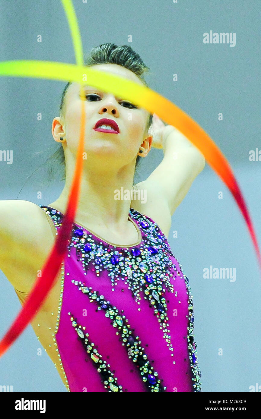 Markham, Canada. 03rd Feb, 2018. Czemeres Tara competes in Senior ...