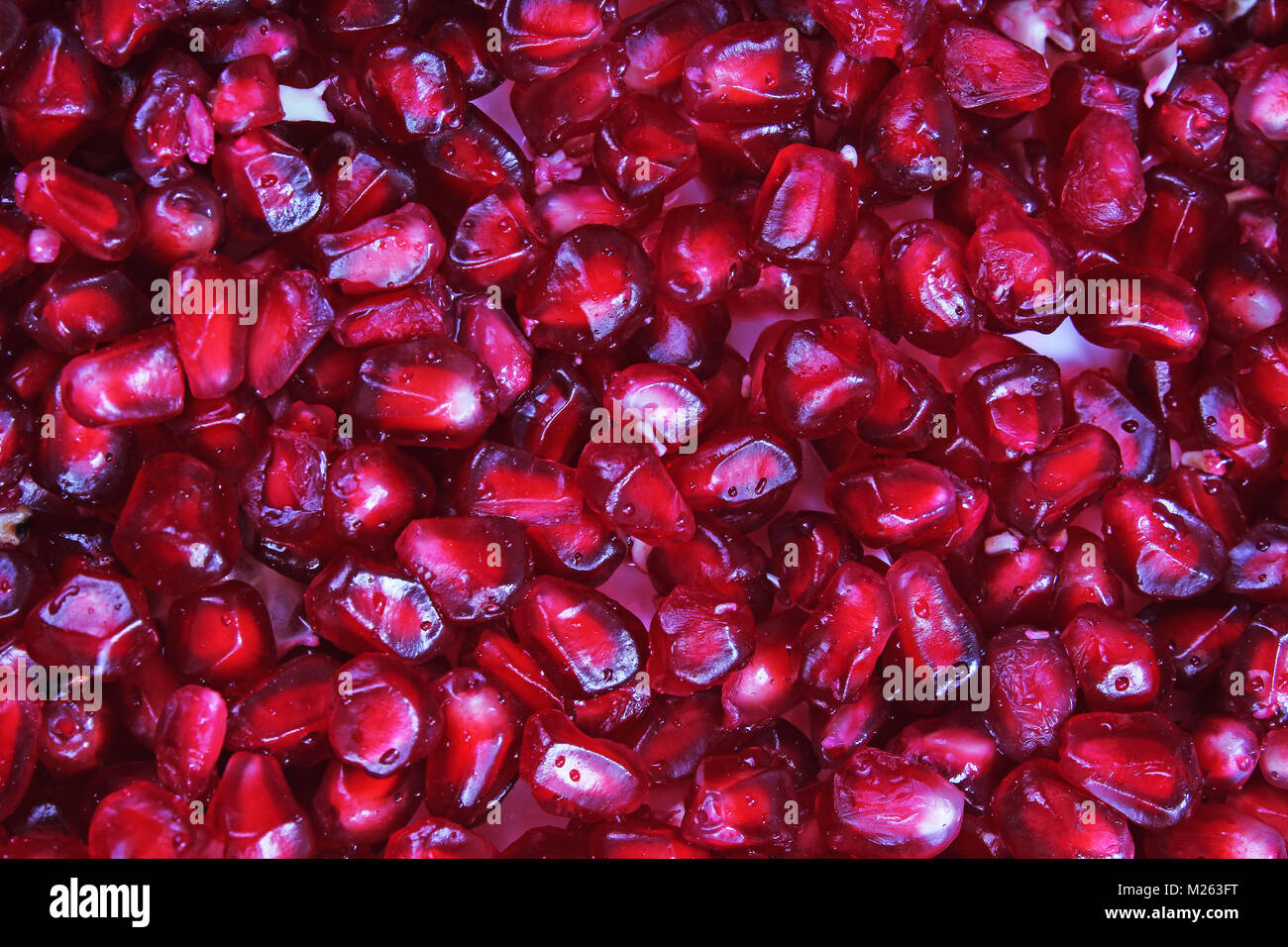 Pomegranate seeds red seed closeup pattern texture as background. Macro ...