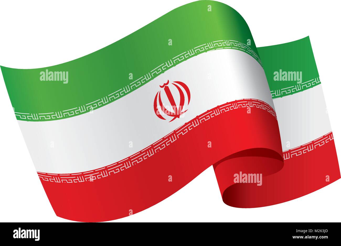 Iran flag, vector illustration Stock Vector Image & Art - Alamy