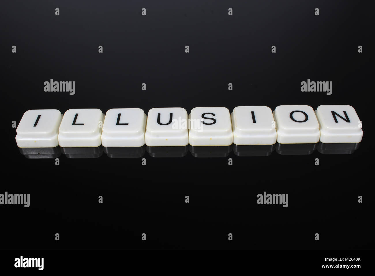 Illusion text word title caption label cover backdrop background ...