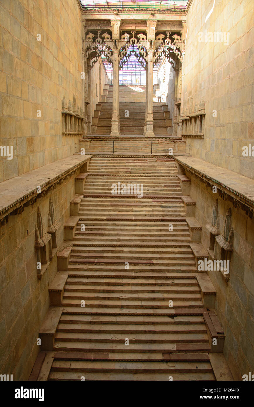 The Raniji ki Baori Queen's Stepwell, Bundi, Rajasthan, India Stock ...