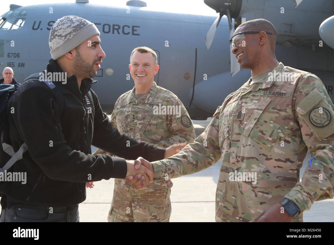 Command Sgt. Maj. Michael A. Crosby (right) the III Corps and Fort Hood ...