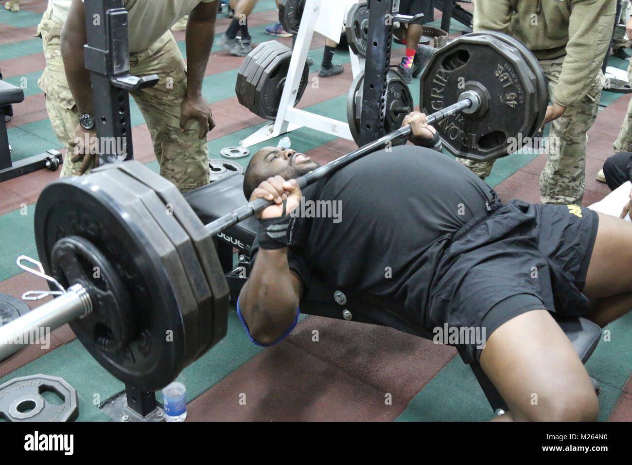 Judges assess U.S. Army Sgt. 1st Class Innocent Odoemenem during the ...