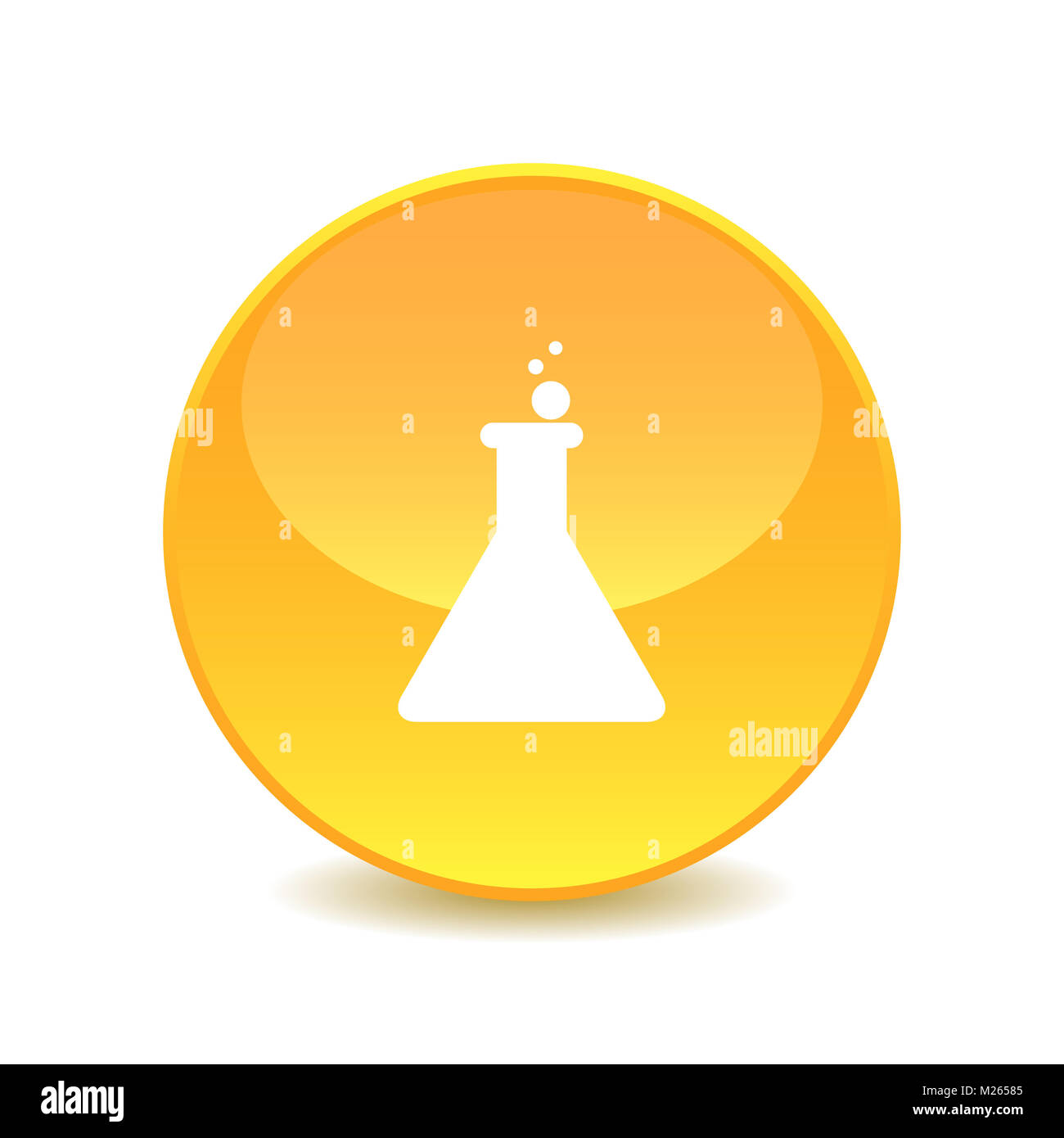 Bottle Science Experiment icon on white background , Vector Stock Photo ...