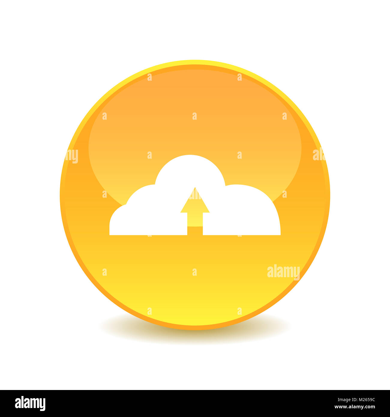 cloud up Card icon on white background , Vector Stock Photo - Alamy