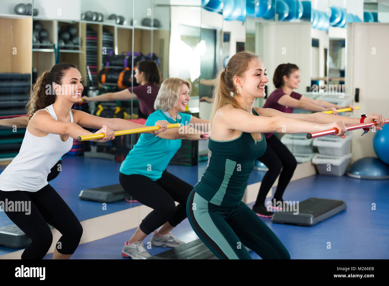 Different age people in gym hi-res stock photography and images - Alamy