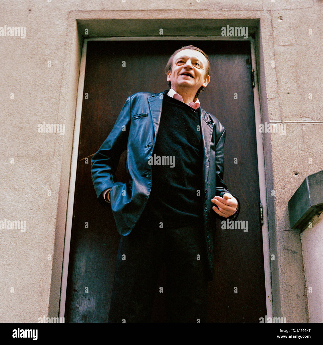 Mark E. Smith lead singer of the Fall band photographed in Islington ...