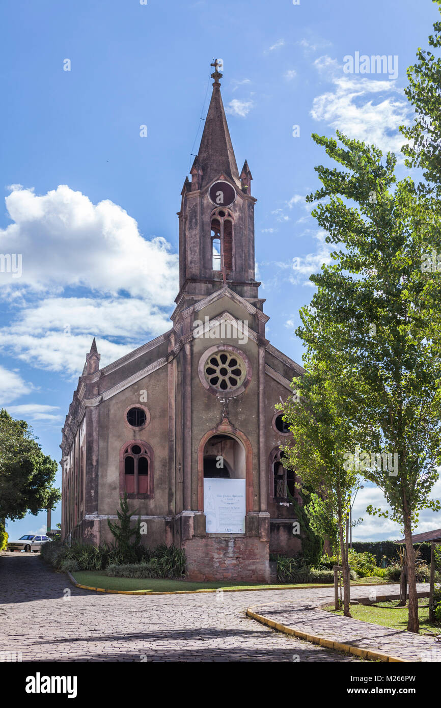 Abandoned church interior with nature hi-res stock photography and ...