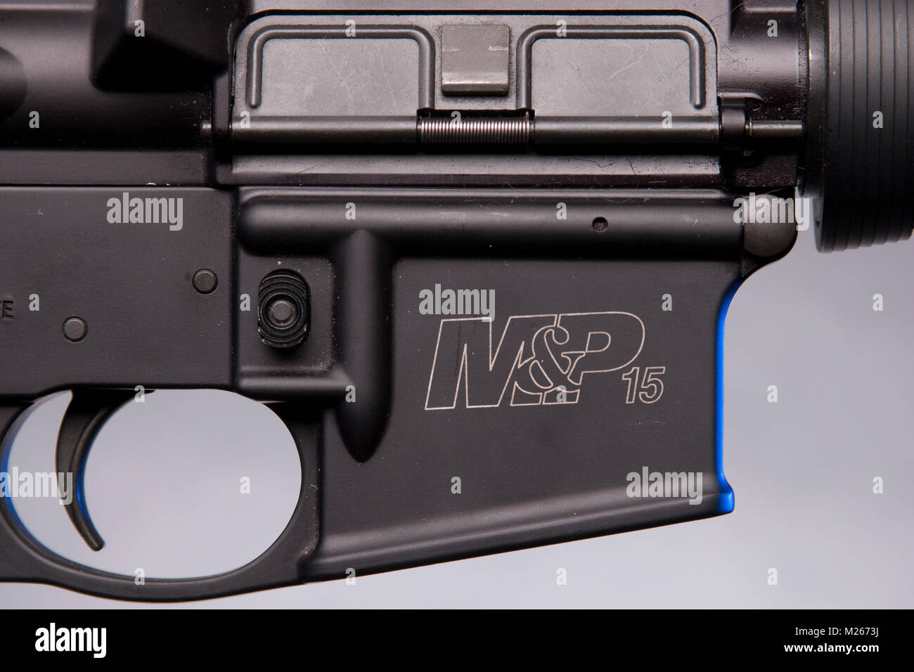 Smith and Wesson M&P15 Rifle Stock Photo - Alamy