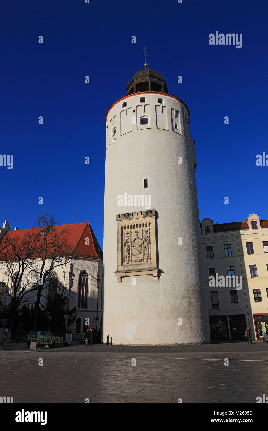 The thicker women tower, tower, in Saxony, Germany, der Frauenturm ...