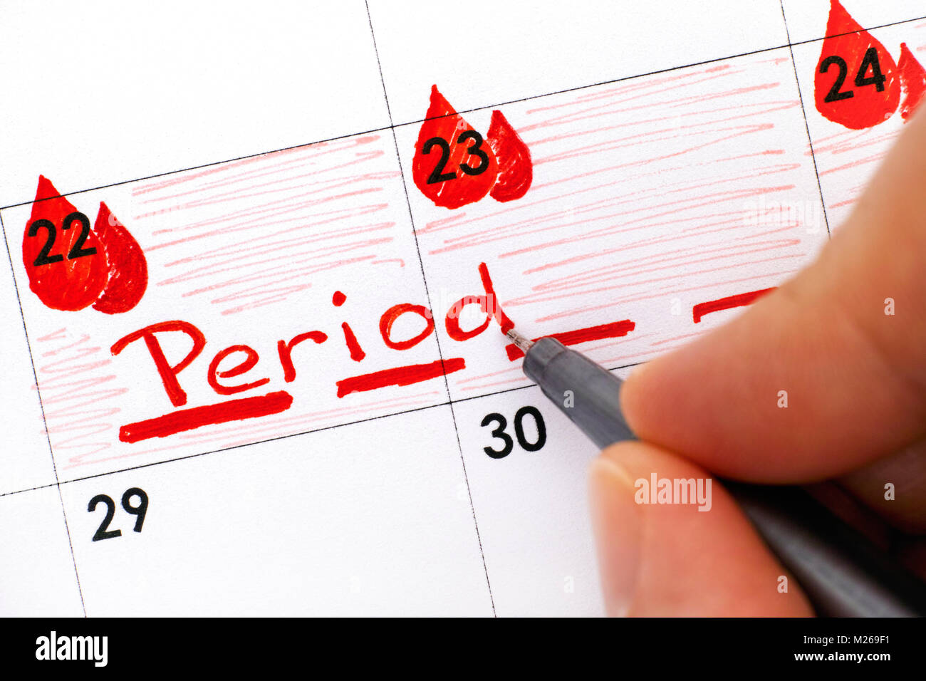 Menstruation and calendar hi-res stock photography and images - Alamy
