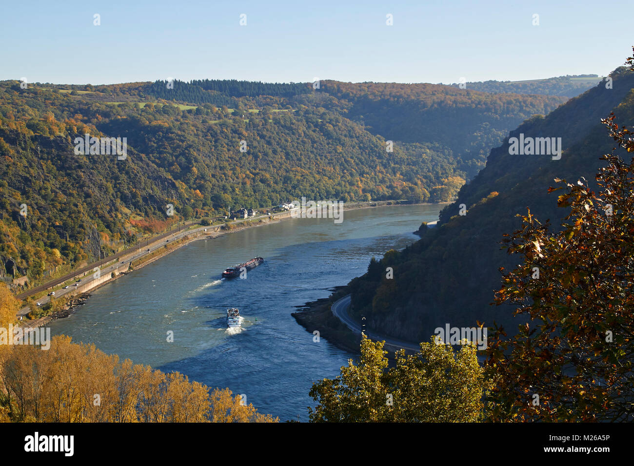 Loreley, Upper Middle Rhine Stock Photo - Alamy