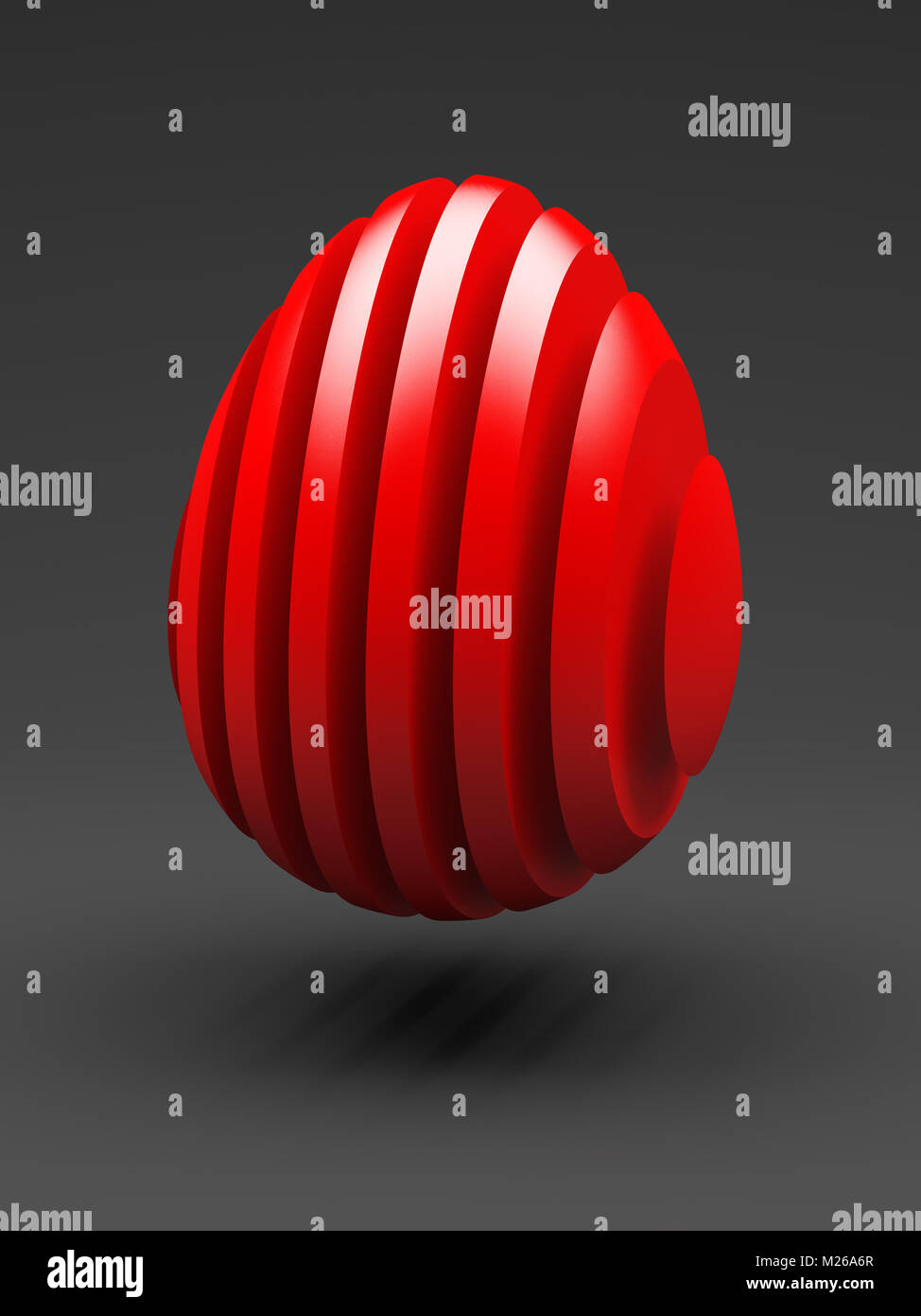 Abstract egg shape design 3d illustration Stock Photo - Alamy