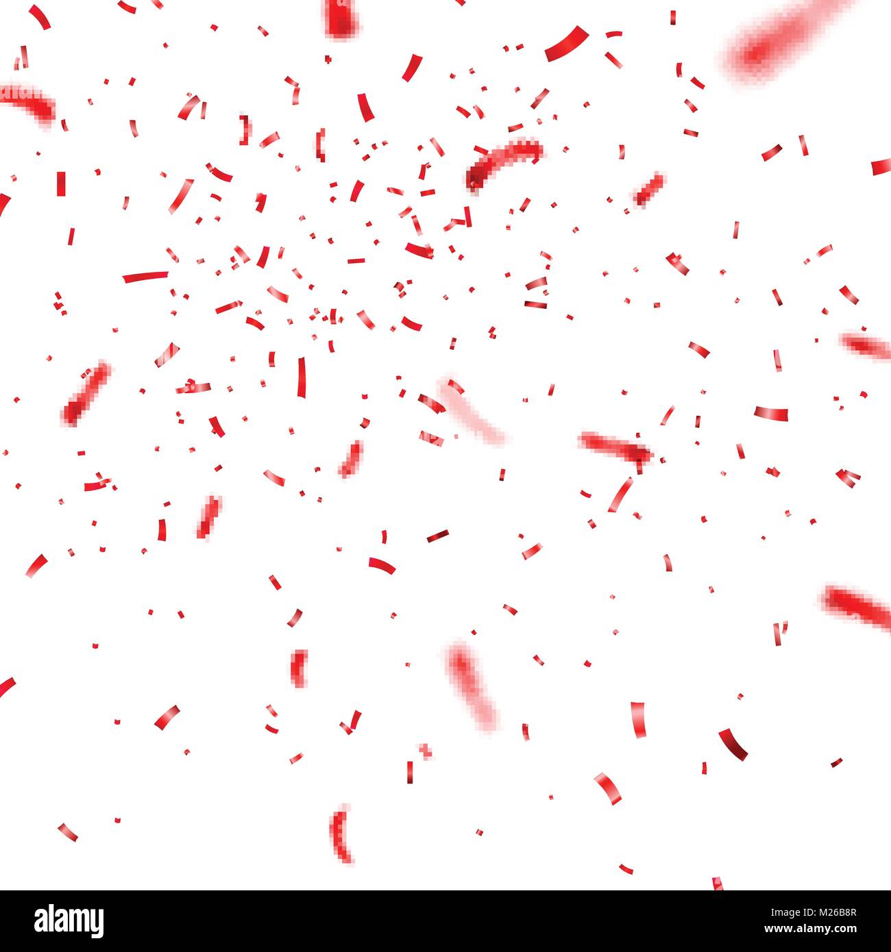 Christmas, Valentine s day red confetti on transparent background ...