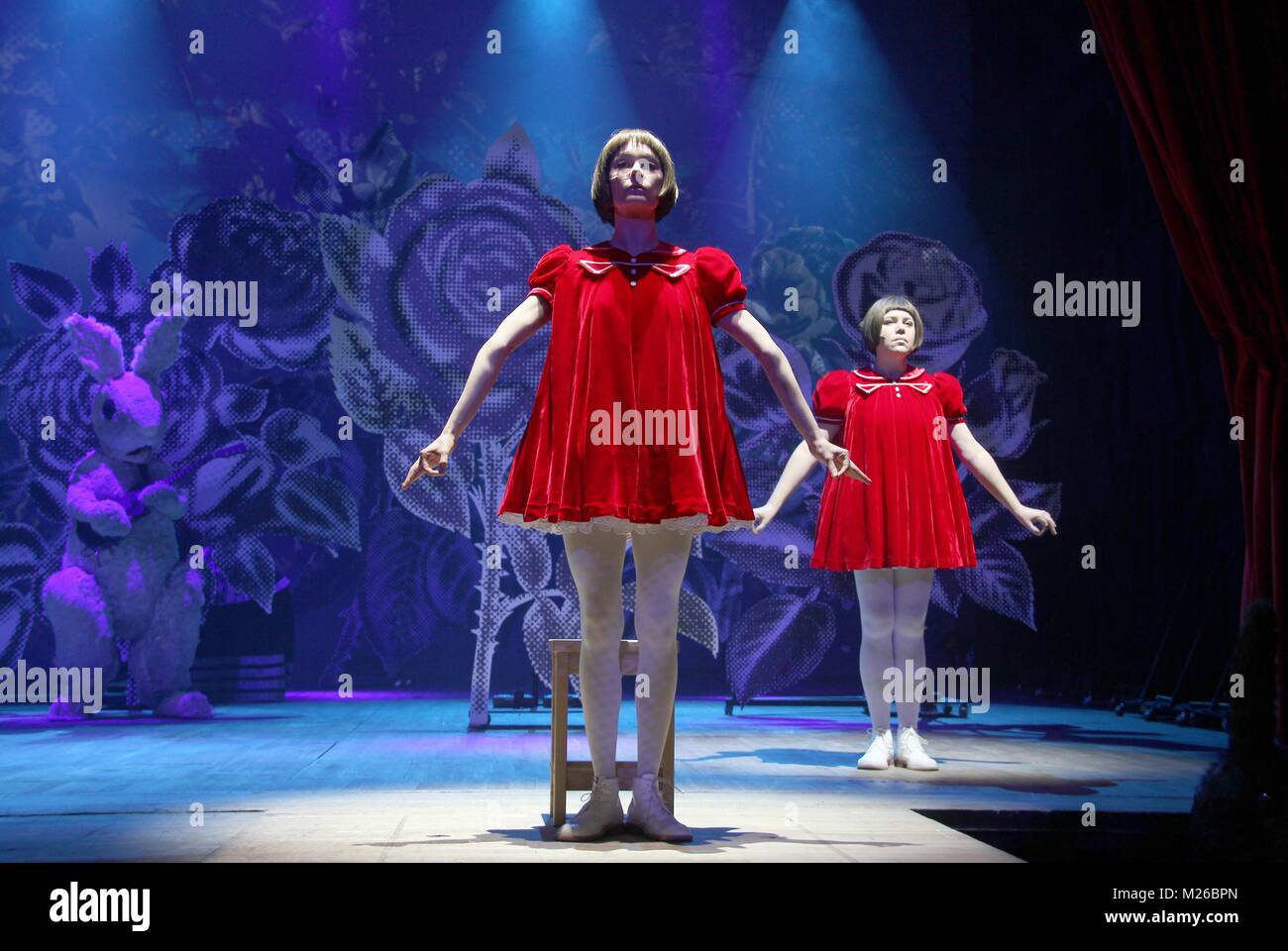 January 23, 2018. - Russia, Moscow. - Taganka Theatre. Performance 'Run ...