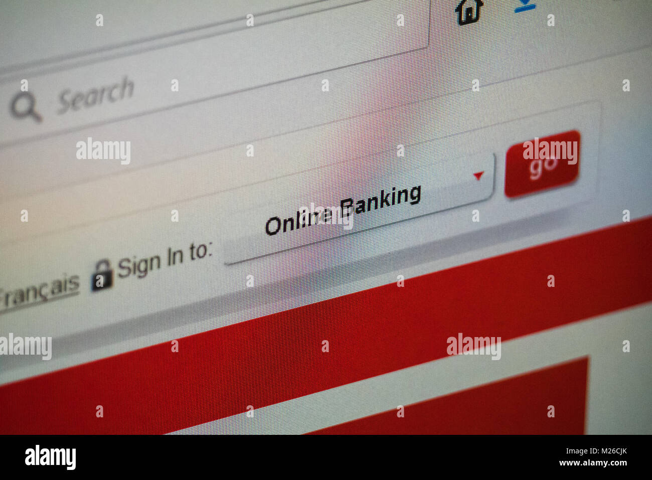 online banking screen Stock Photo - Alamy