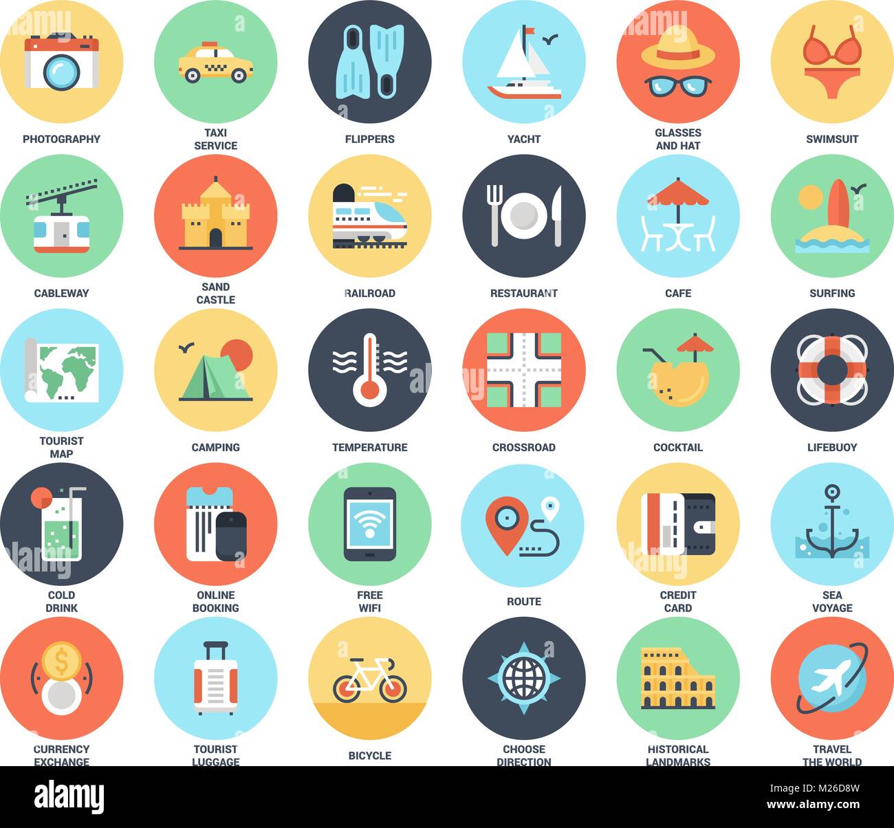 Leisure and Tourism Stock Vector Image & Art - Alamy